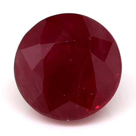 0.50 ct Round Ruby : Rich Red